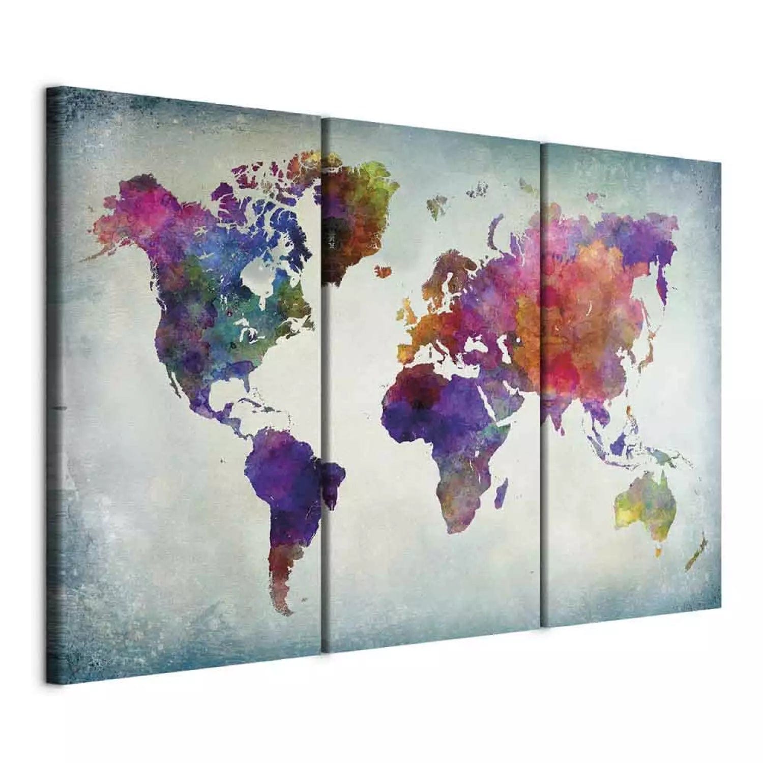 Painting "Cartographic Harmony" – Blue Map – Tapetenshop.lv