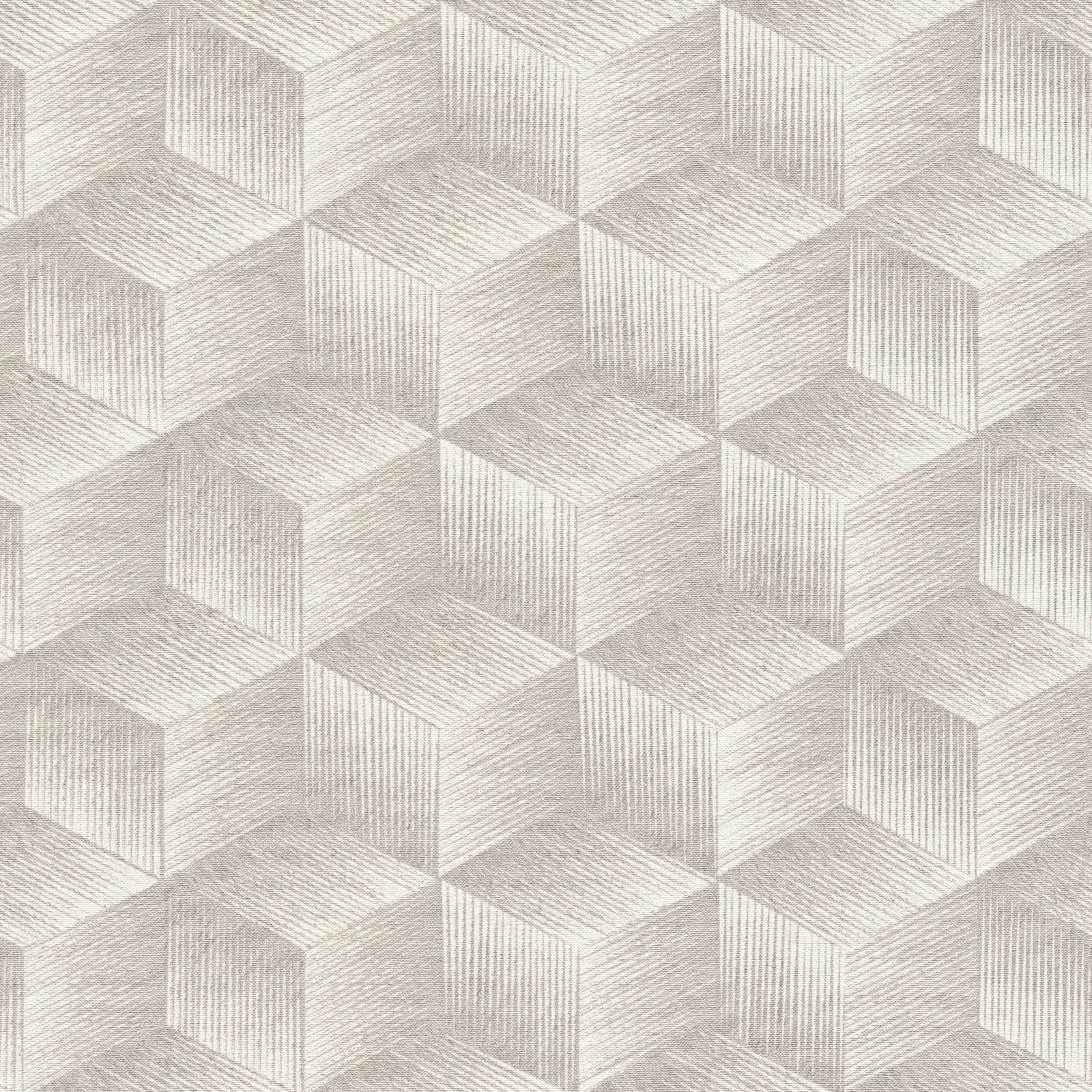 Tapetes ar kvadrātveida rakstu bez PVC: silti pelēkā krāsā, 385061 🌱 ...