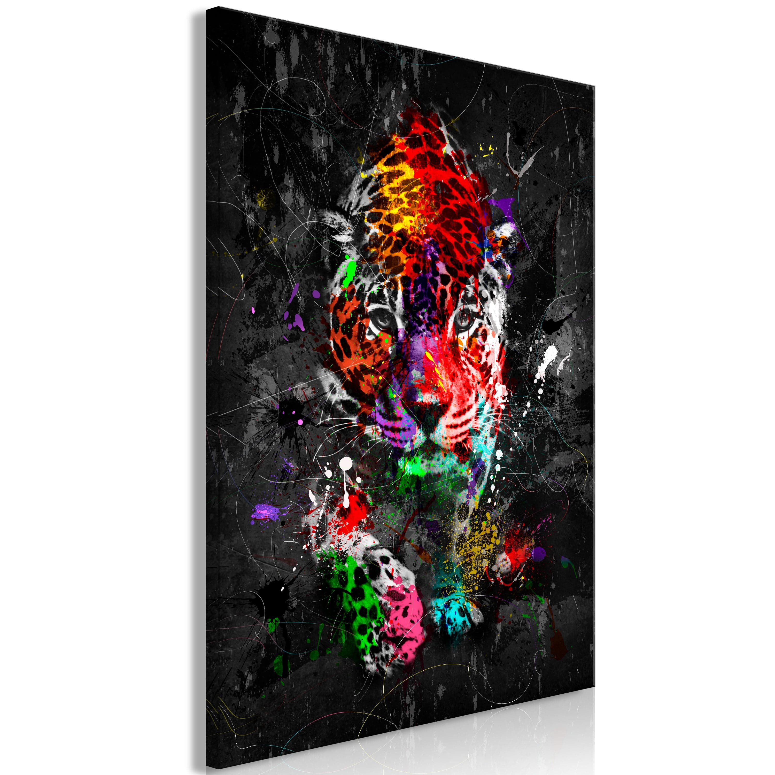 Painting - Colored Animals: Pantera (x 1) – Tapetenshop.lv